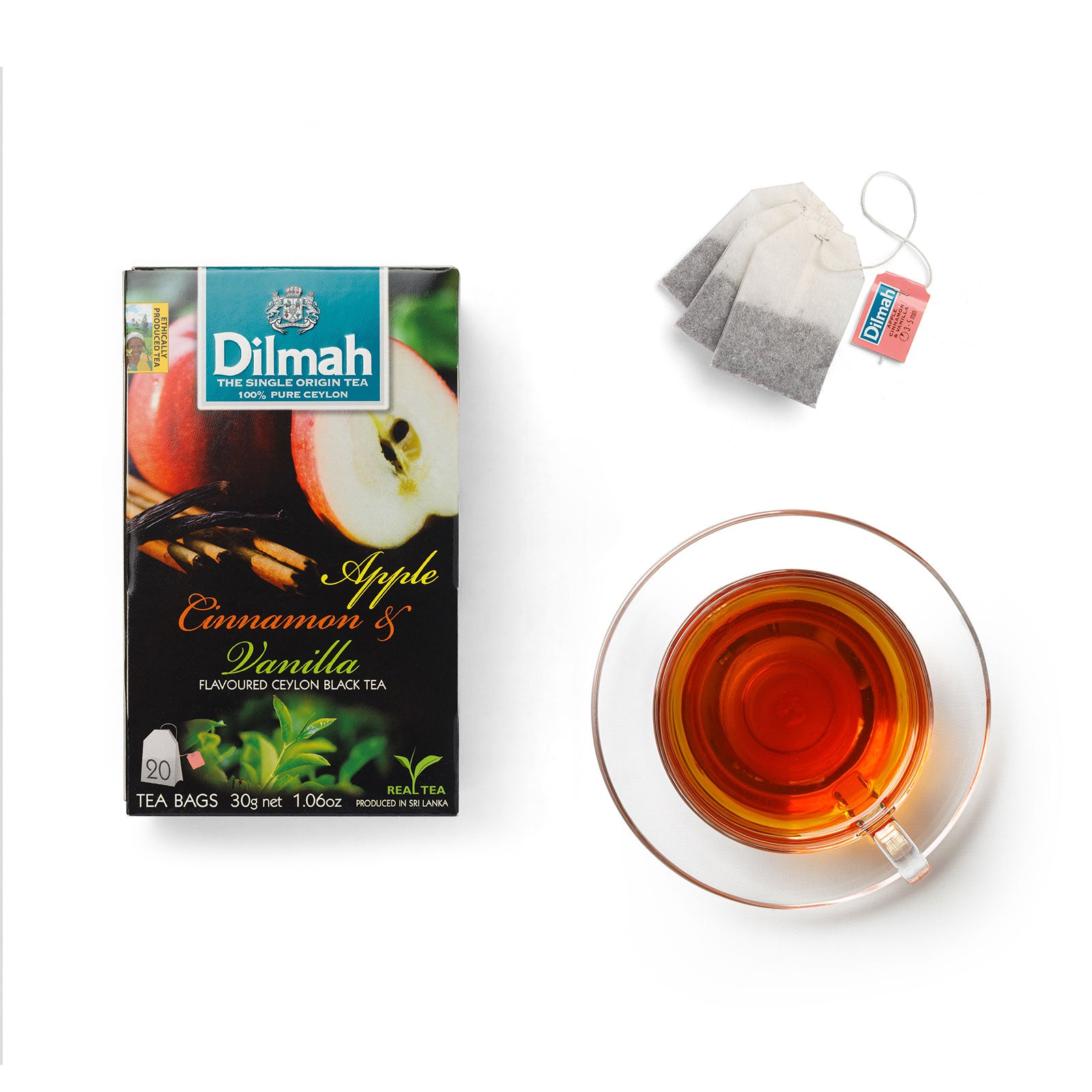apple cinnamon vanilla fun flavoured tea 20 tea bags sku a80266 012 r00
